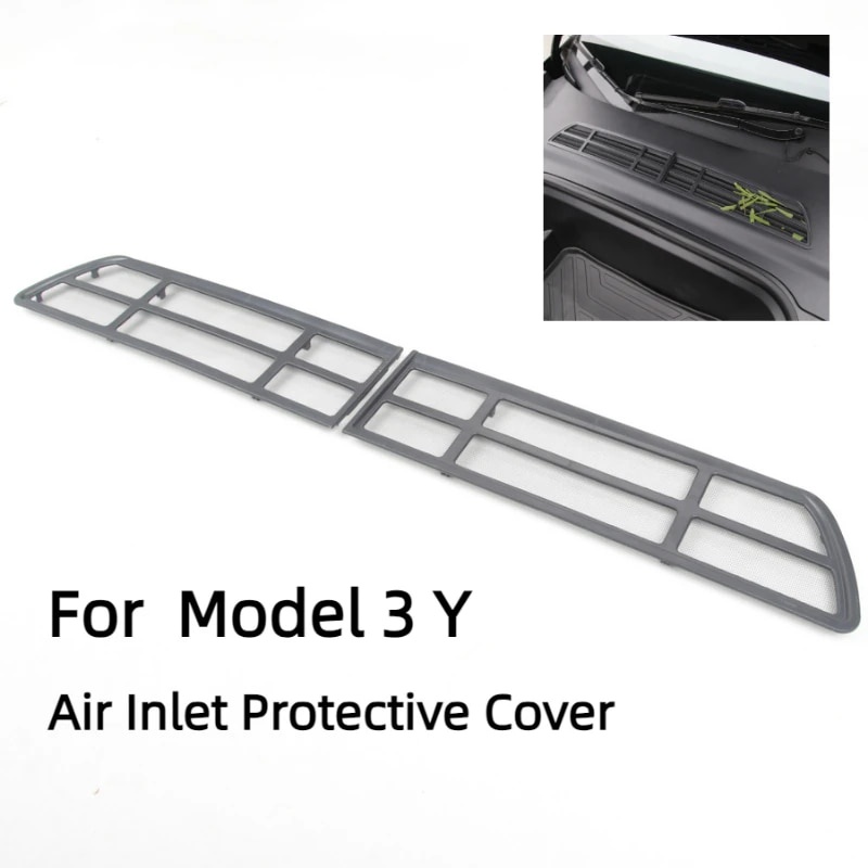 ☮For 2023 Tesla Model 3 Y Air Inlet Protective Cover Car Insect-proof ...