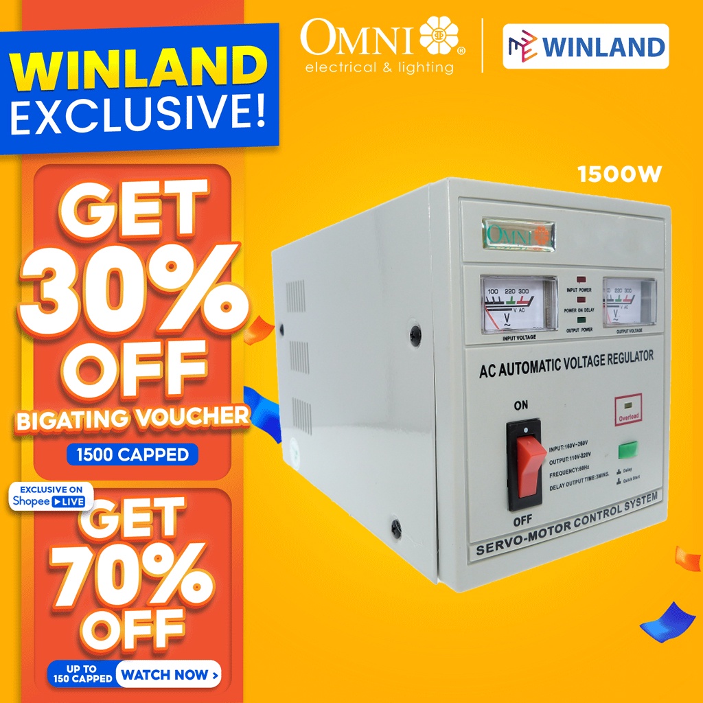 [6891]OMNI AVR Servo-Motor Control Automatic Voltage Regulator Power ...