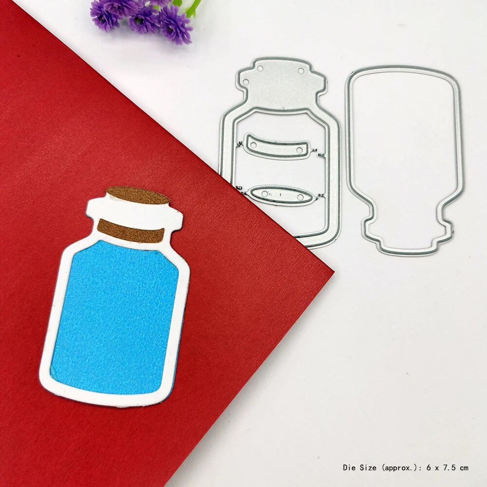 Drifting Bottle New Metal Cutting Dies Scrapbooking Embossing Folder ...