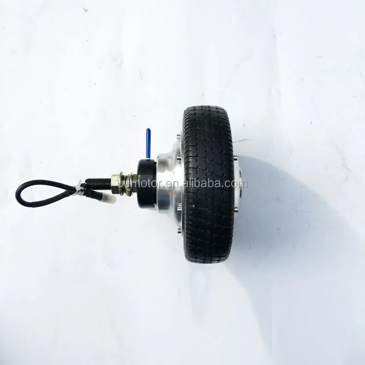 ⚕24v 180w mono shaft solid rubber tire brushless dc 8 inch wheel ...