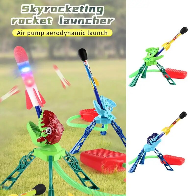 ☾Rocket Launchers For Kids Outdoor Air Pressed StompSoaring Rocket Toys ...