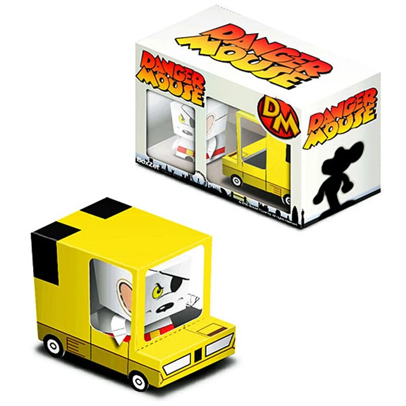 ⚜Danger Mouse Van Car Box Cubee Ornaments Folding Cute Mini 3D Paper ...