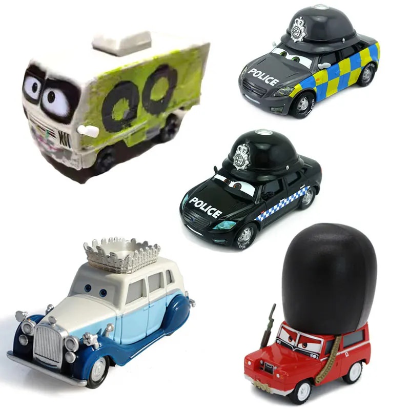 유1:55 Disney Pixar Cars Lightning McQueen Sgt highgear police Arvy The ...