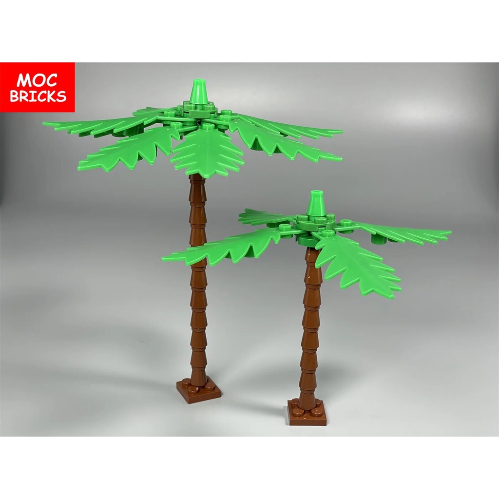 ~MOC Bricks Palm Tree City Street Garden View Educational Building ...