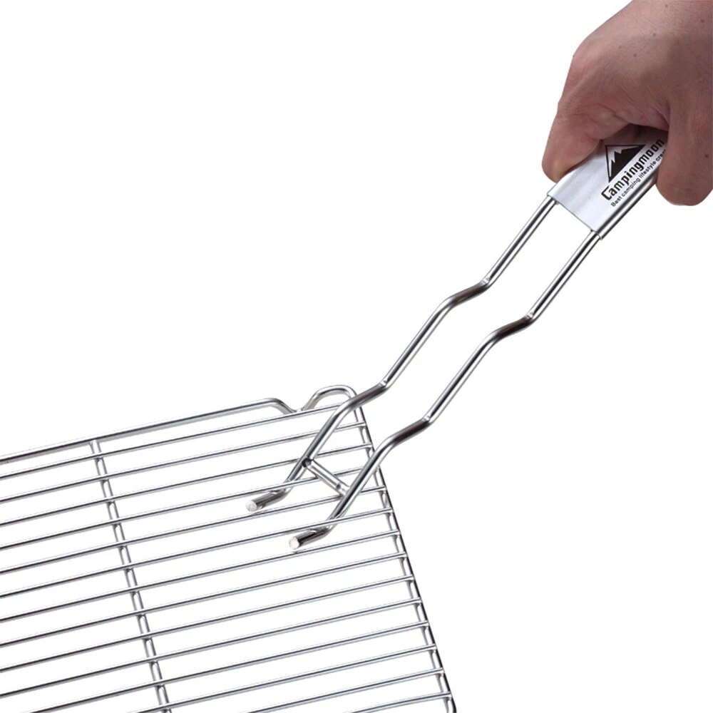 Camping Cookware Accessories BBQ Grill Grate Lifter Stainless Steel ...
