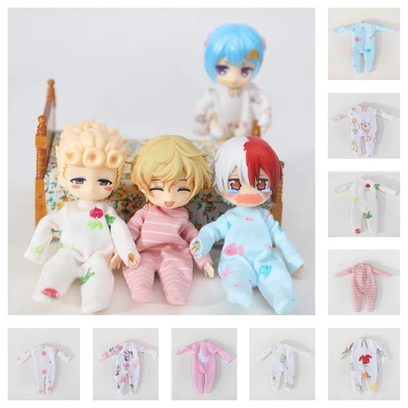 ⋚OB11 Doll Clothes Lovely Soft Pajamas With Print For Ob11,Mollys ...