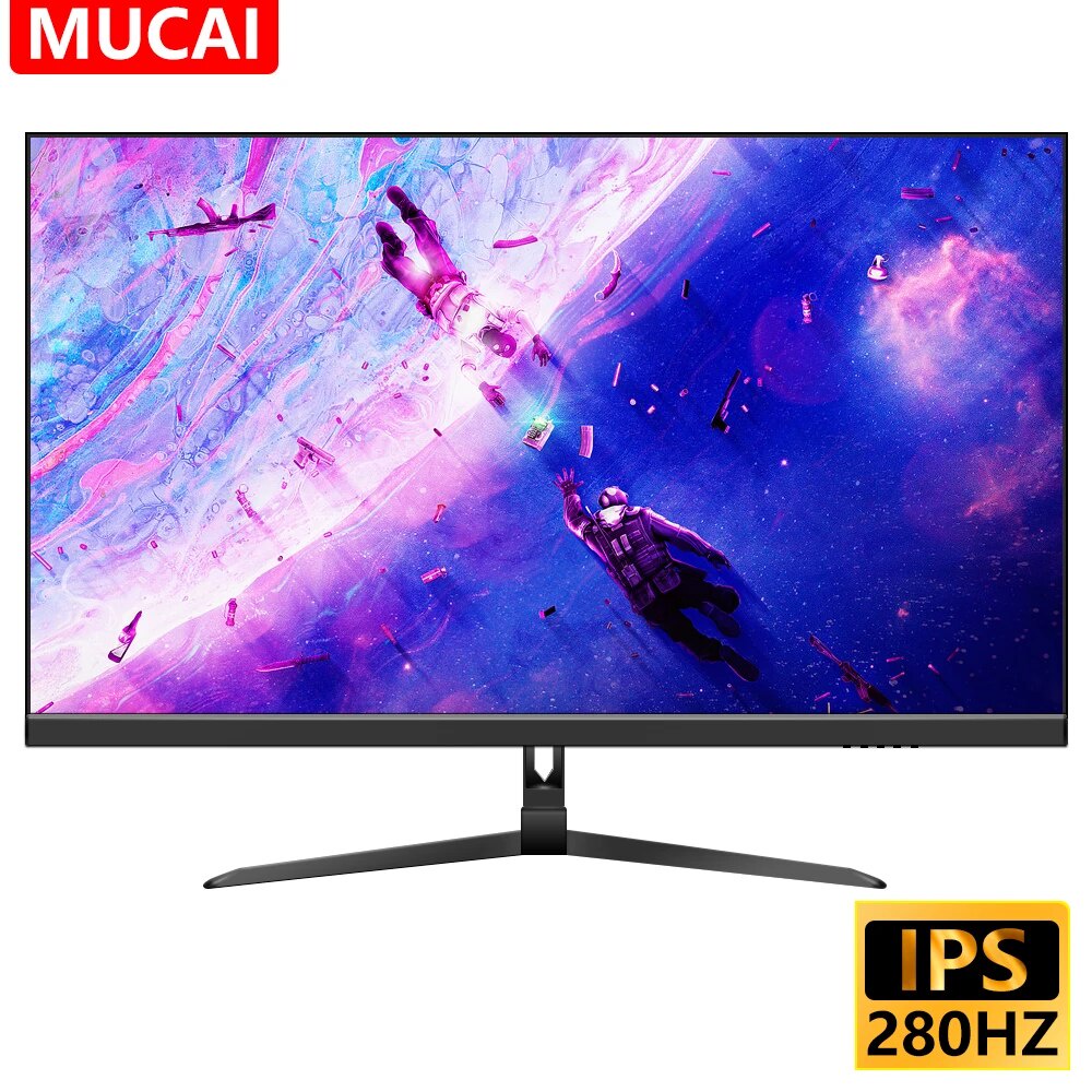 MUCAI 27 Inch Monitor 240Hz LCD Display PC IPS 280Hz HD Desktop Gamer Computer Screen Flat Panel ...