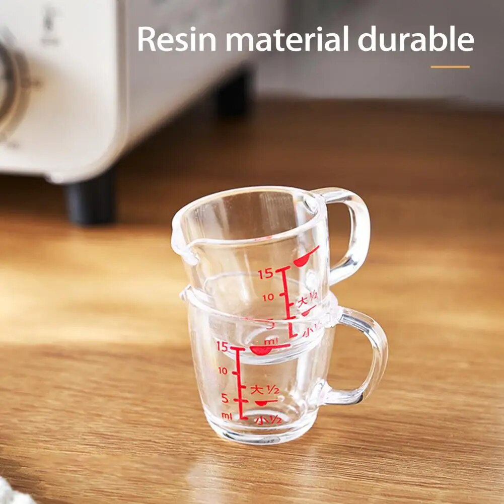 Mini Measuring Cup Transparent Measuring Cup Portable Mini Scale 15ml ...