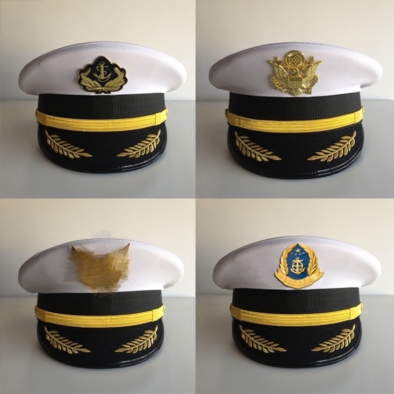 [New Arrival Ready Stock] [Fashion] Captain Hat Male Seaman Big Cap Sea ...