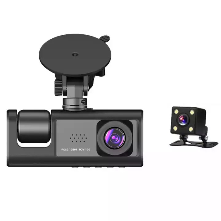 C1 Car Dash Cam Front Rear Inside Three Cameras Car Dvr Box Car Video Recorder Vehicle Camera ...