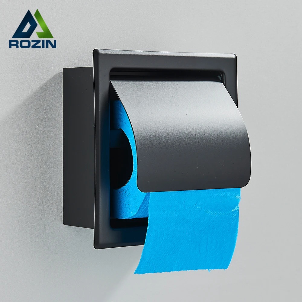 Rozin Waterproof Toilet Paper Holder Stainless Steel Wall Mounted ...