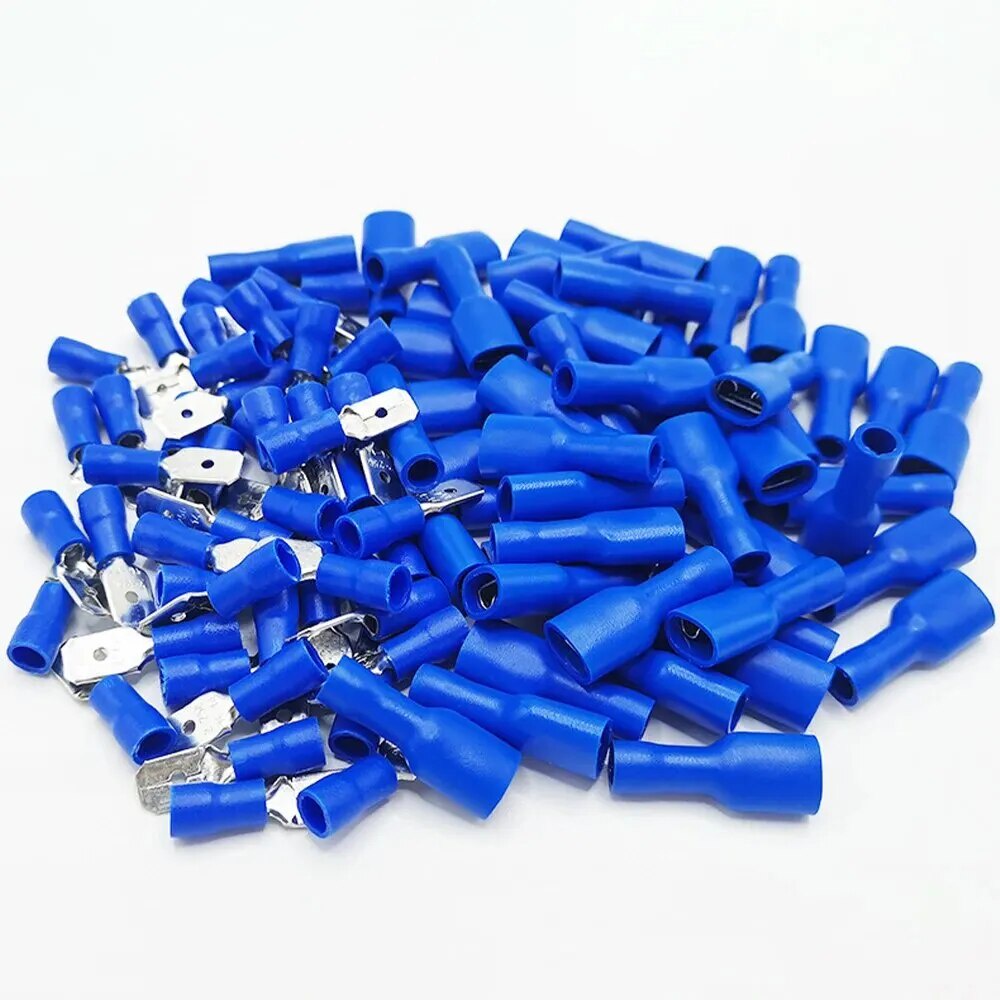 Insulated Spade Crimp Terminal Female Male Connector For Wire Crimping ...