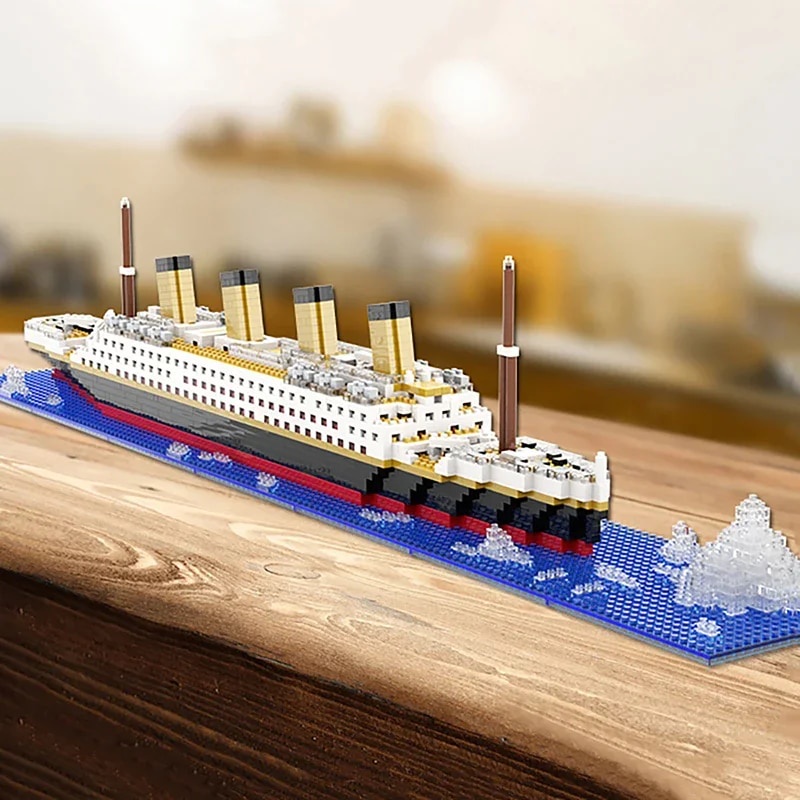 Titanic Model Large Cruise Ship/Boat 3D Micro Building Blocks Bricks ...