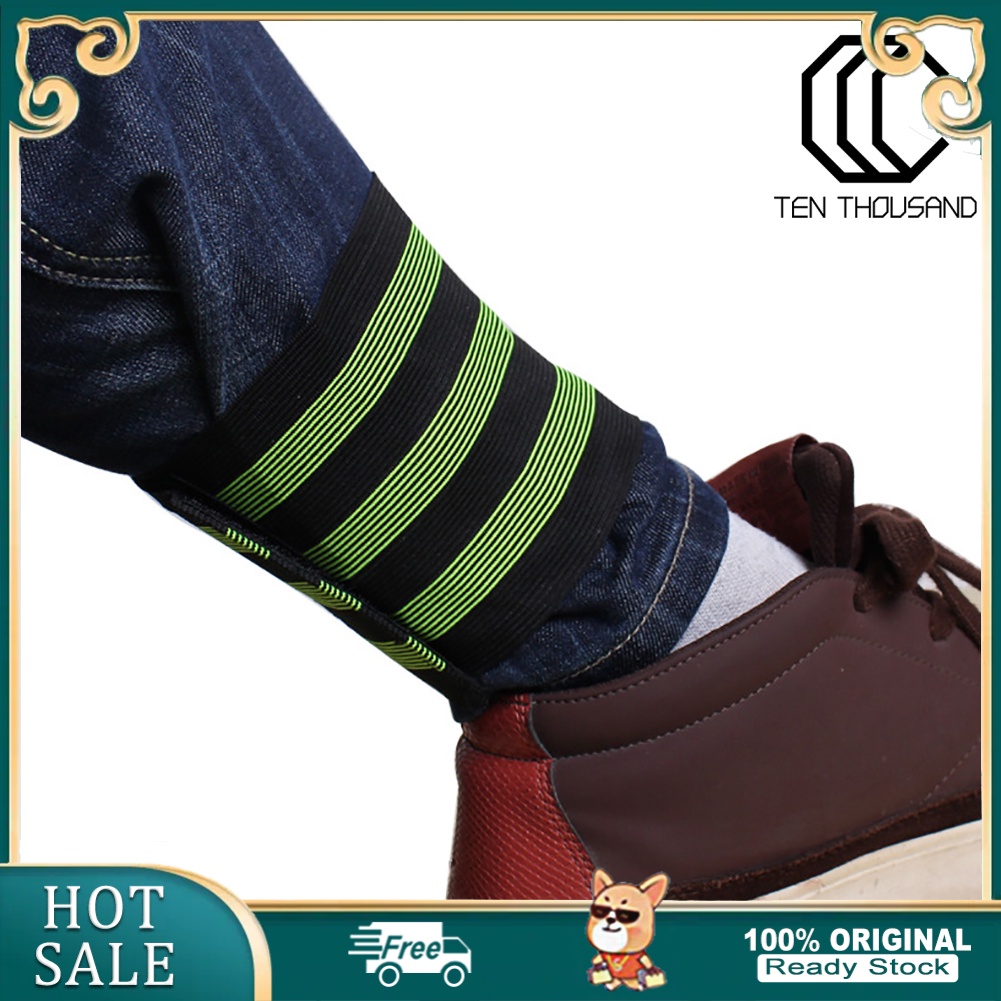 [TEN]* 1 Pair Pants Trousers Elastic Bind Safety Band Bike Bicycle ...