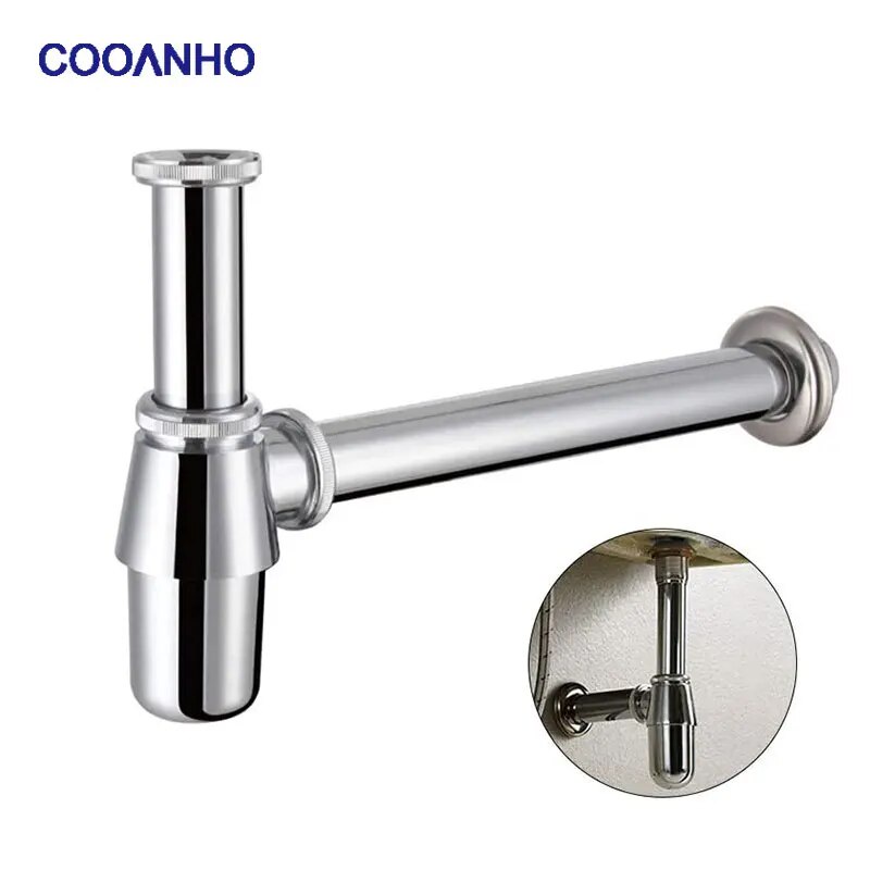 COOANHO Bathroom Basin Sink Sink Bottle Trap Waste Pipe Adjustable ...
