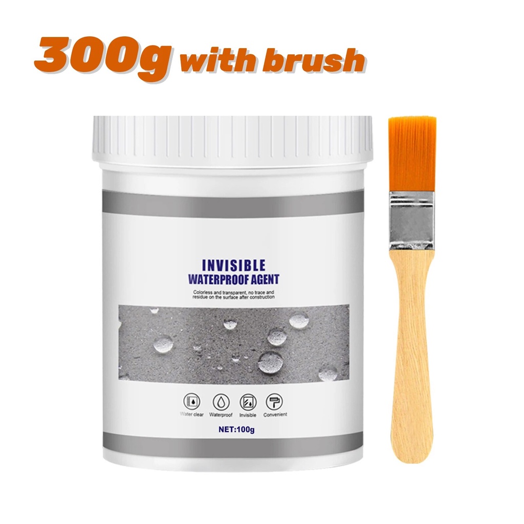 Polyurethane Waterproof Coating Invisible Paste Sealant Glue with Brush ...