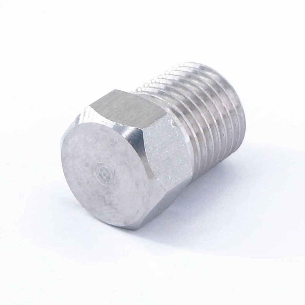780 bar 1/4" BSPT /NPT Male End Cap 304 stainless Steel Pipe ...