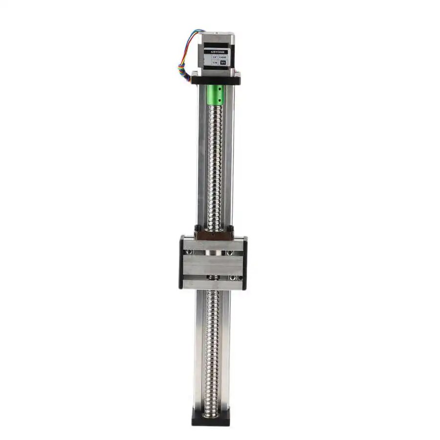 300mm Stroke Single Shaft Ball Screw Linear Guide Rail CNC Sliding Table with 42 Motor | Shopee ...