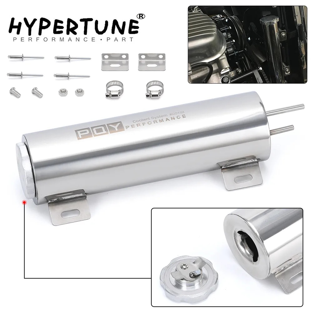 2"x13" / 3x10" Stainless Steel Radiator Overflow Tank Bottle Catch Can ...