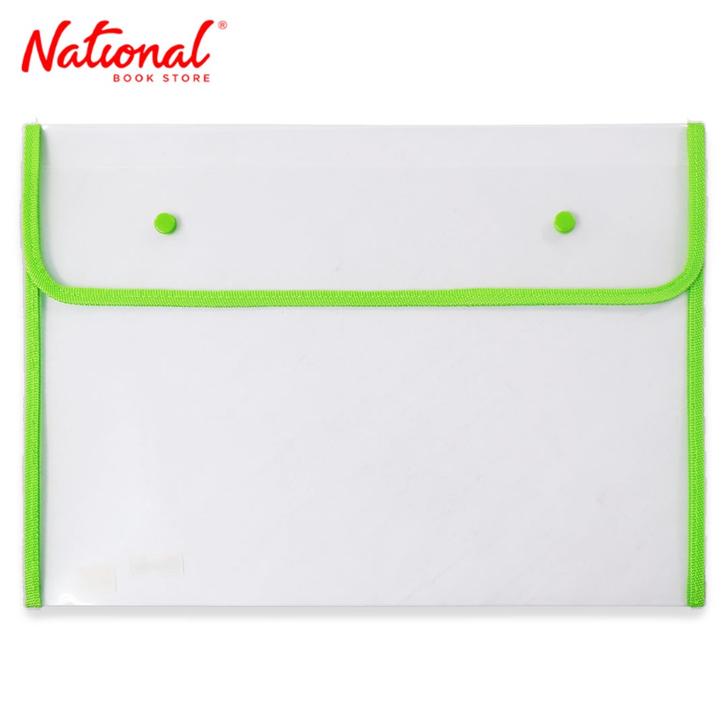 Seagull Plastic Envelope KZCB4B Long Button Lock Transparent with ...