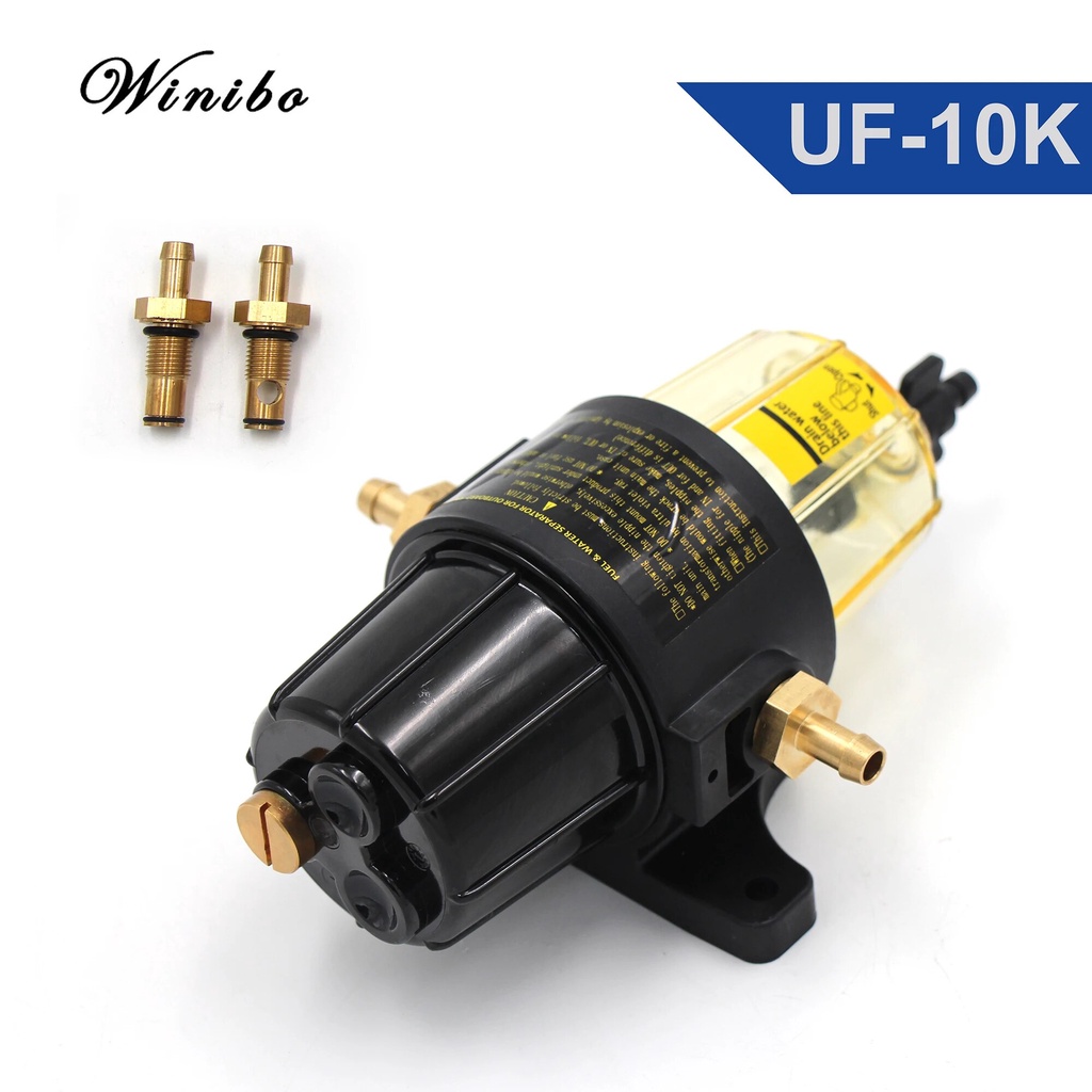 UF-10K Outboard Marine Engine Fuel Filter Fuel-Water Separator Assembly ...
