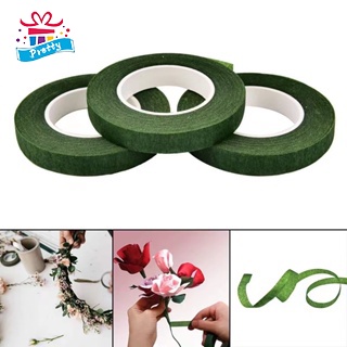 【Pretty 】 Floral green paper tape handmade dly material rose bouquet ...