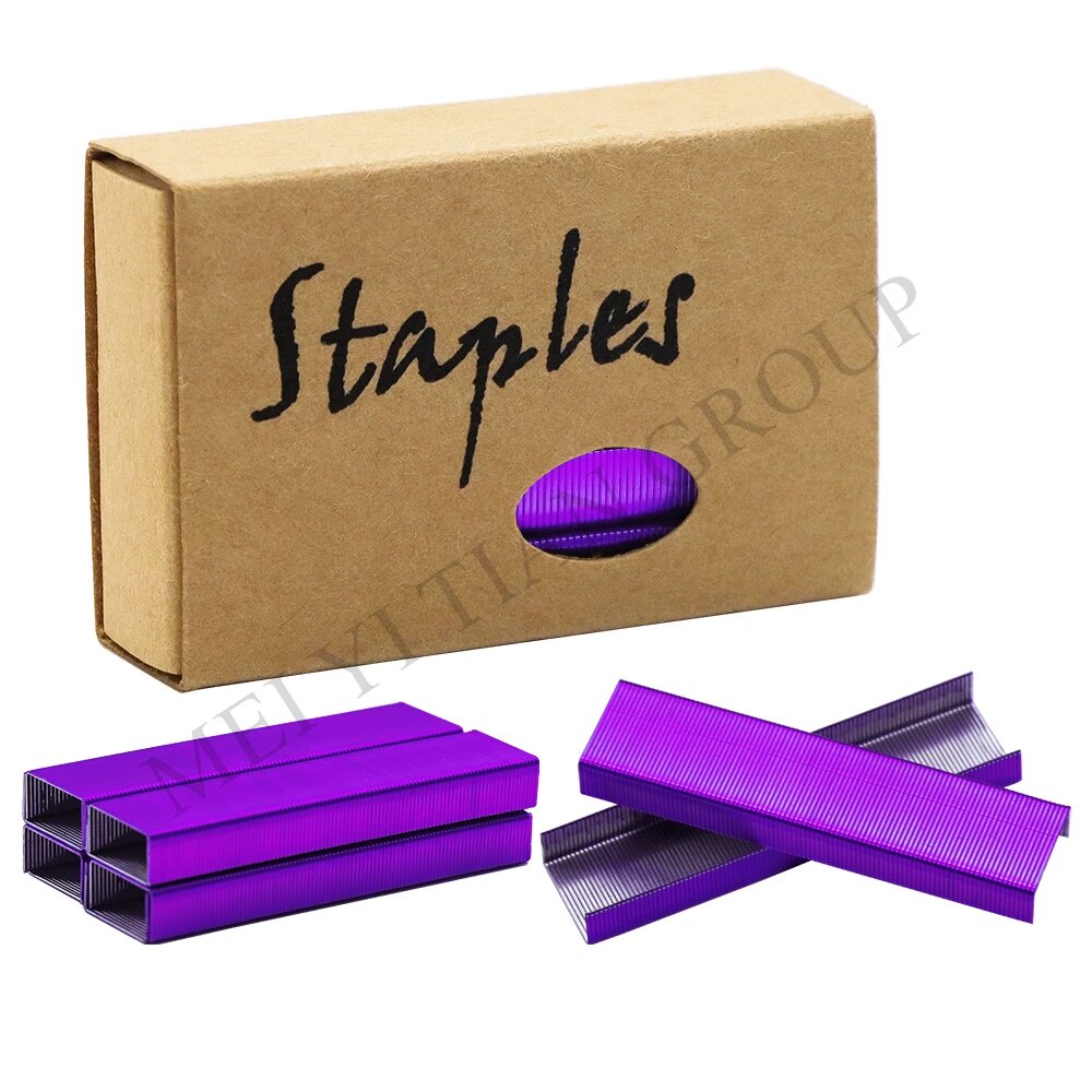 Purple Staples Standard Stapler Staples Refill 26/6 Size 950 Staples ...