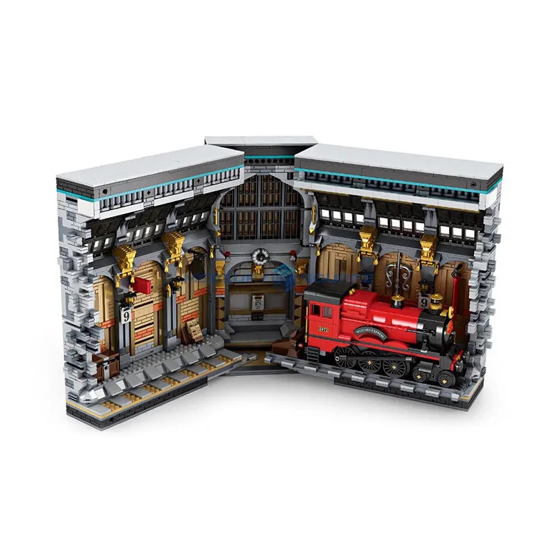 Magic Train Station Leading To Academy Bookend MOC 66031 Decoration ...