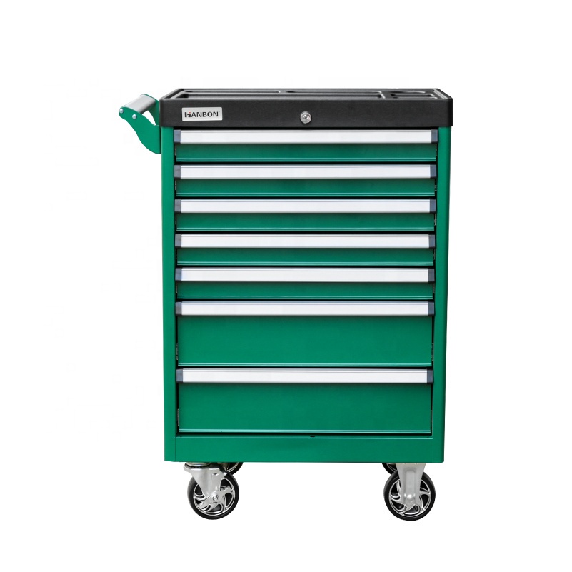 Tool Cart Tool Trolley Set 7 Drawer Durable Steel Cabinets Storage ...
