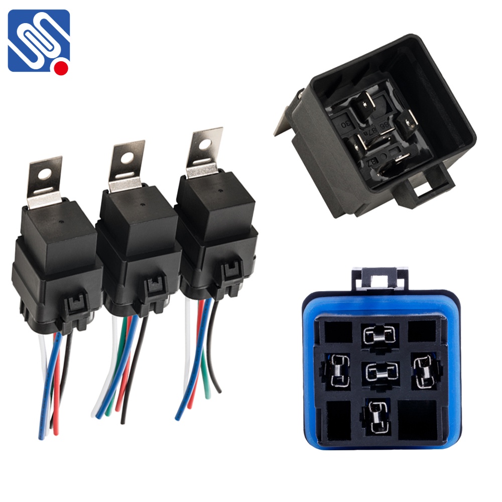Meishuo MAH3 40/60 AMP 12V DC Waterproof Relay and Wire Harness 16AWG ...
