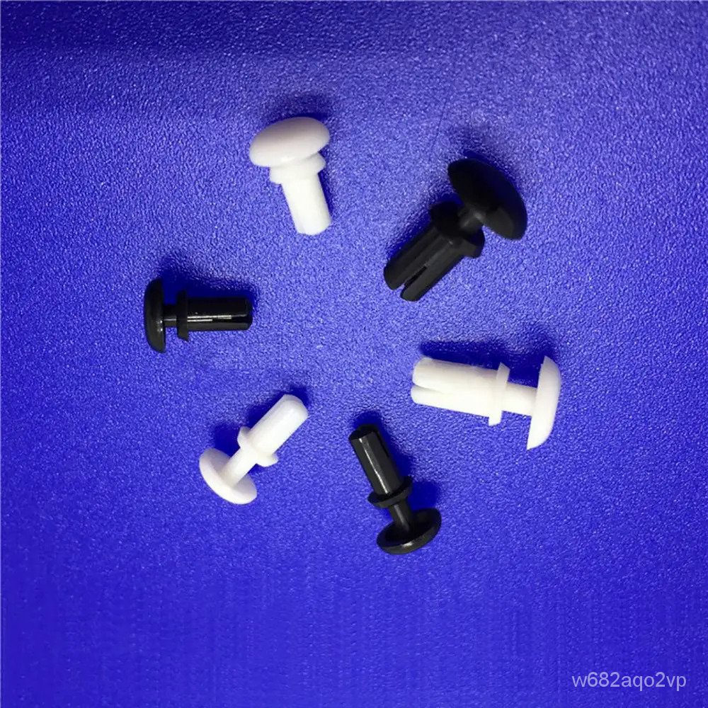 Newly launched 20pcs Black/White Plastic Nylon Rivets Snap Rivets R ...