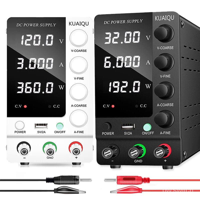 32V 6A DC Regulated Power Supply Adjustable Voltage Current Regulator ...