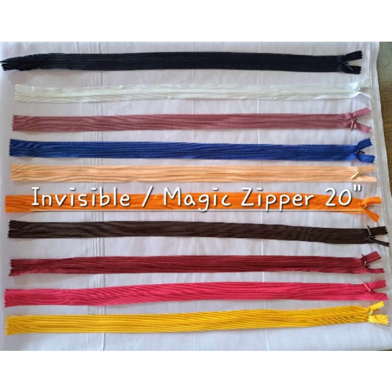 Invisible/Magic Zipper 20" Length (Sold per pc) | Shopee Philippines