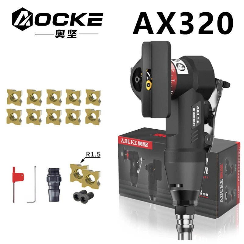 AOCKE AX320 Pneumatic Chamfering Machine Mini Angle Grinder Air ...