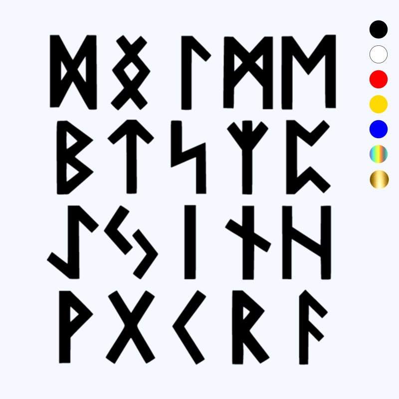 CK3015#15*17cm Slavic runes funny car sticker vinyl decal white/black ...