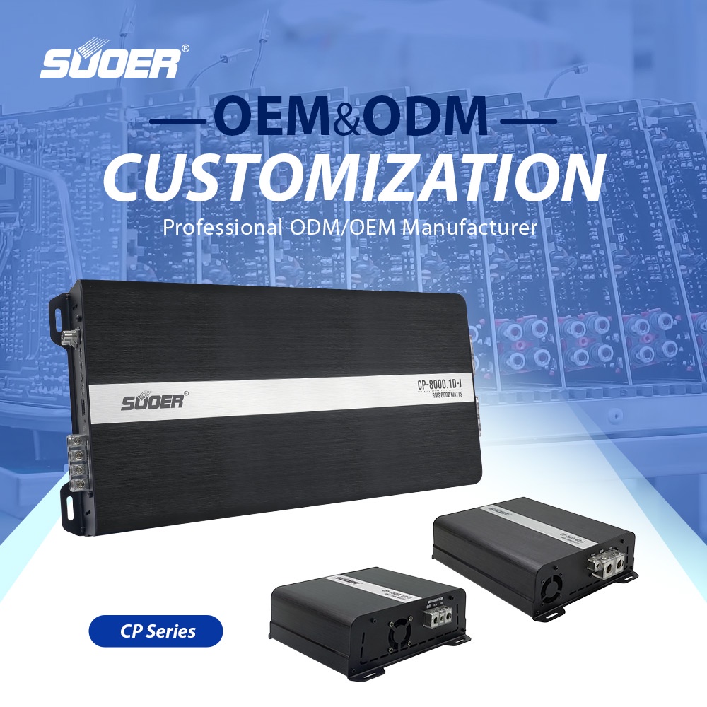 Suoer CP-8000 Super High Power Car Amplifier Class D 24000W Monoblock ...