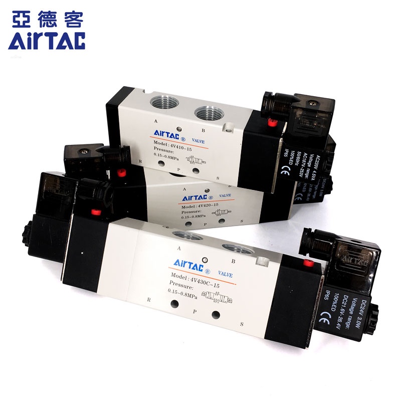 AIRTAC original solenoid valve 4V410-15 4V420-15 4V430C-15 4V430E-15 ...
