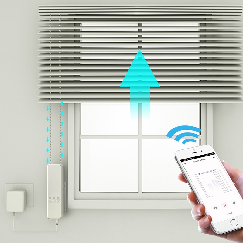 Smart Life App WiFi Wireless Remote Control Tuya Roller Blinds Curtain ...