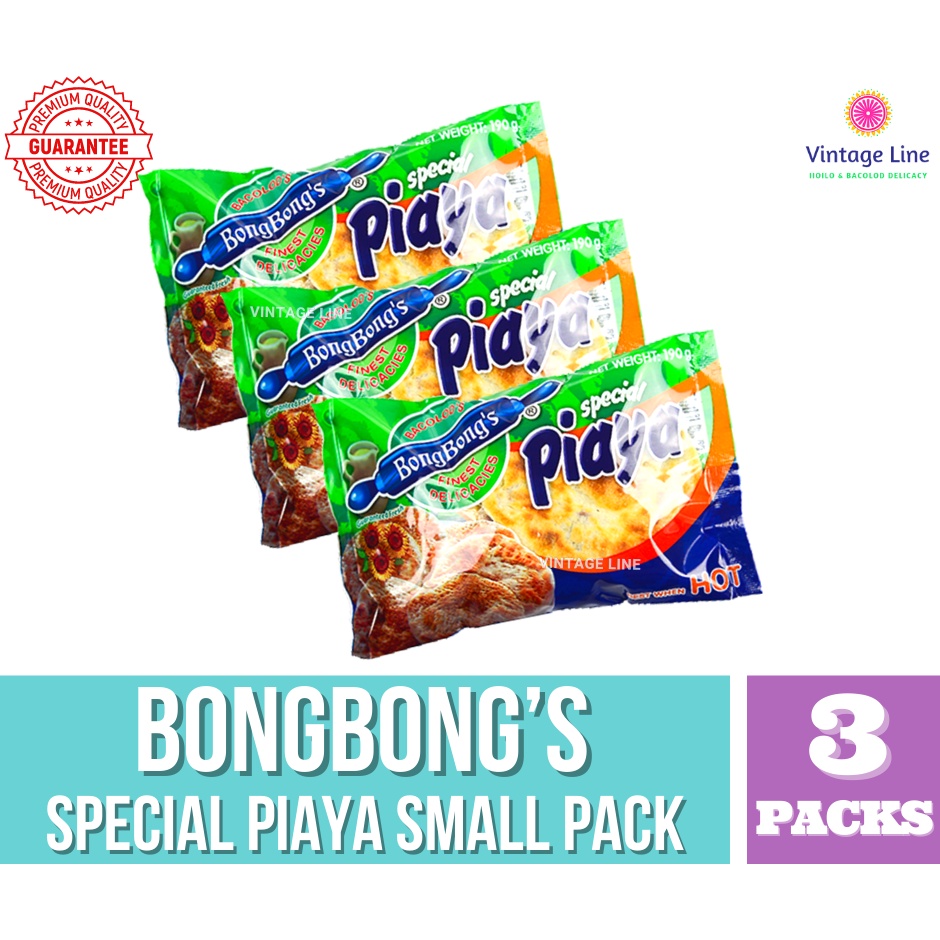 Bongbongs Pasalubong Special Piaya 5pcs 3 Packs Special Piaya Bongbongs Pasalubong Iloilo