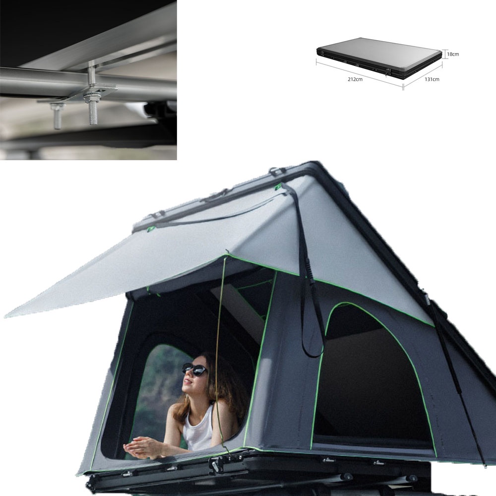 Custom Aluminum Hard Shell Car Roof Top Tent Outdoor Folding Camping ...