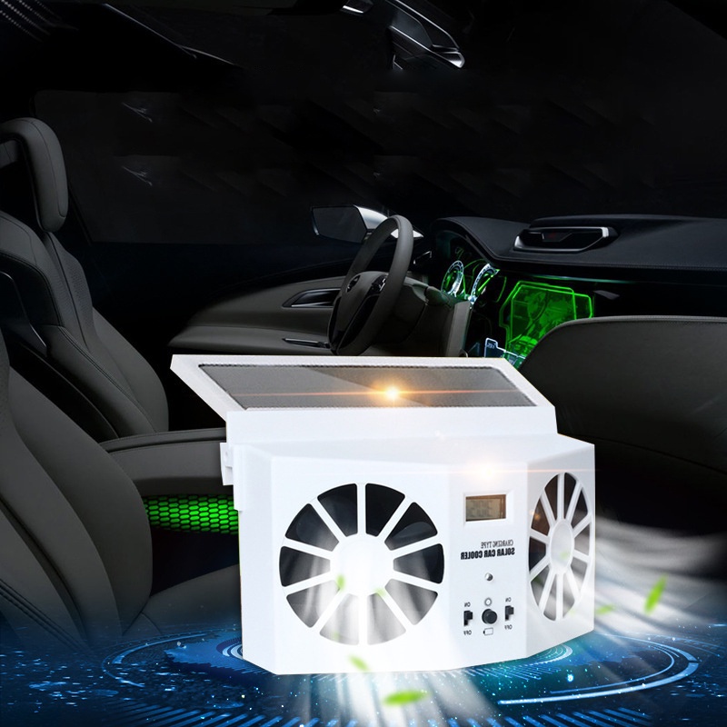 New Model Rechargeable Type 2W Interior Solar exhaust Car Cooling Fan ...