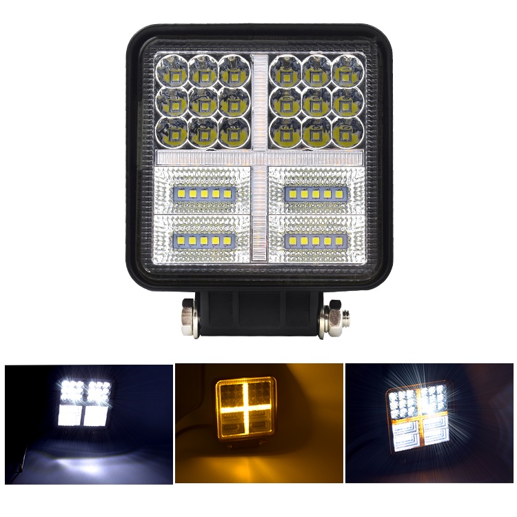 177W Square Round Work Light bar 12V 24V Car LED Spotlight Auto Truck ...