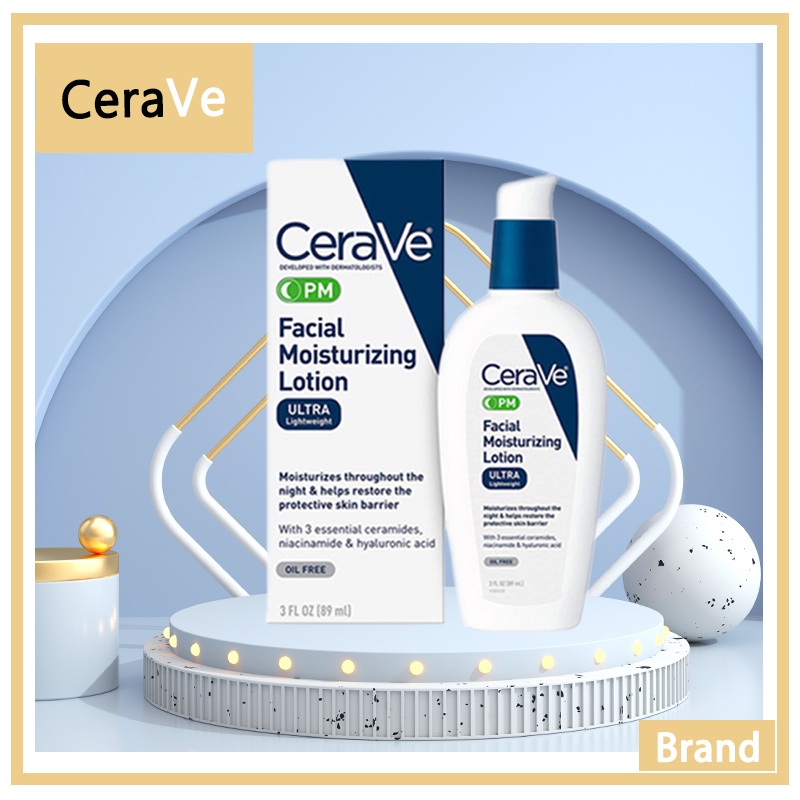 CeraVe Facial Moisturizing Lotion PM Ultra Lightweight Night Face ...