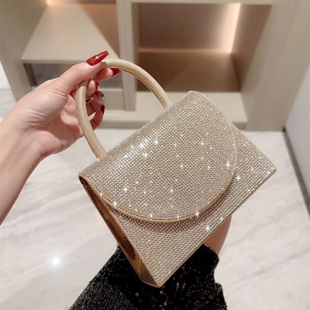 Diamond Inlaid Water Diamond Handheld Bag Wedding, Birthday Party ...