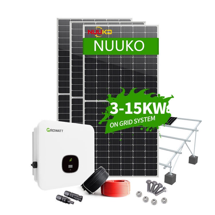 Nuuko 1kw 2000w 3kw 4KW 5KW 6KW on grid solar power 300w portable power ...
