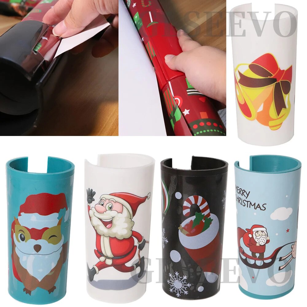 Christmas Style Wrapping Paper Cutter Kraft Paper Craft Knife Roll ...