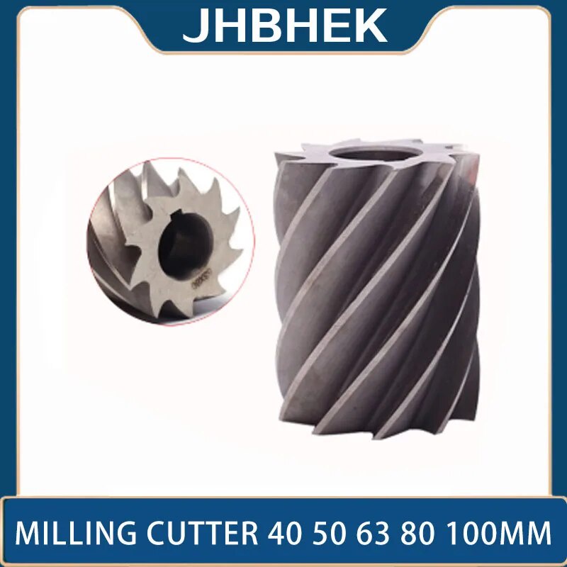 High speed steel spiral cylindrical milling cutter Straight tooth ...