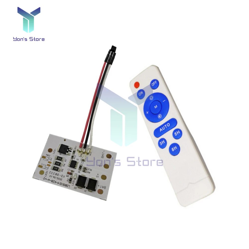 ☻Remote Control Solar Ceiling Light Control Board 3.2V 3.7V Solar Panel ...