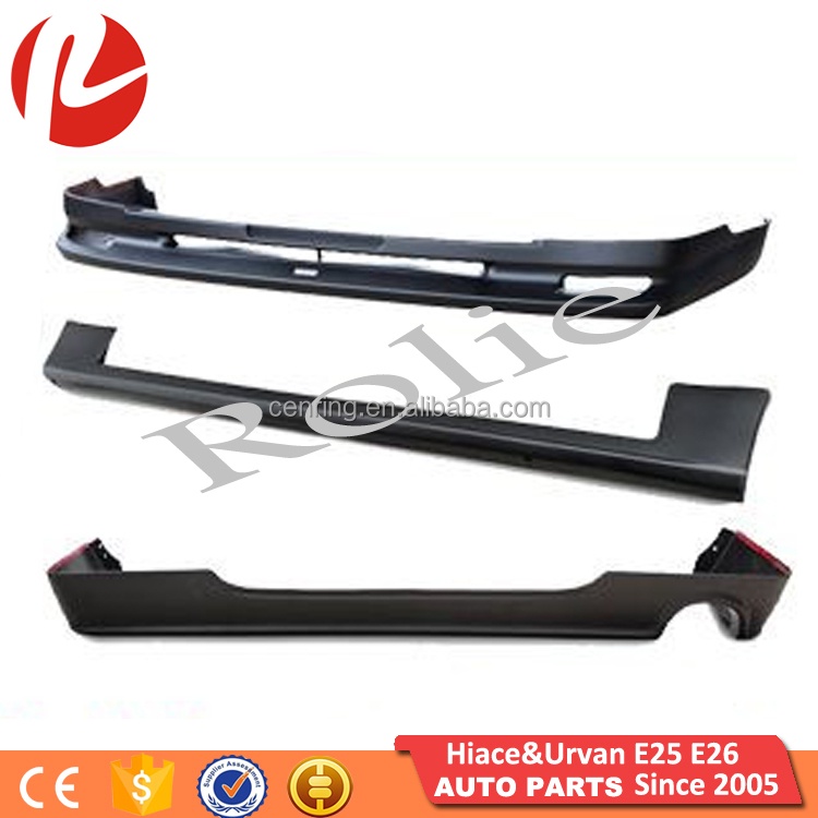 Front rear bumper lip side skirt body kit for Hiace Commuter mini bus ...