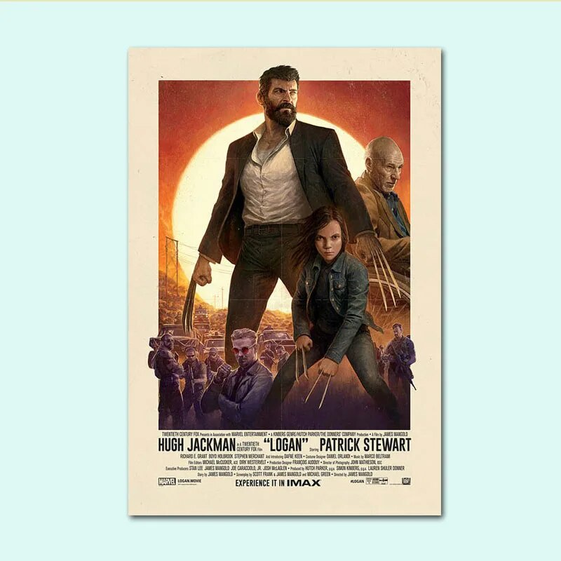 2017 LOGAN Wolverine 3 X Men Movie HQ Silk Wall Posters Wall Picture ...